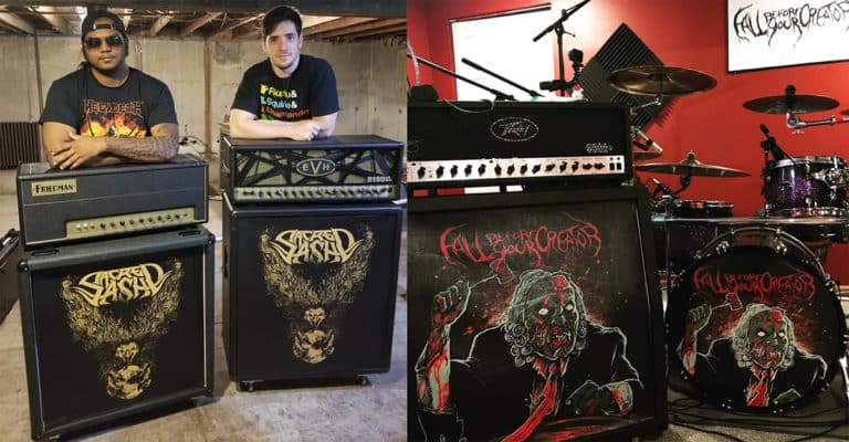 Transform Your On-Stage Look with a Custom Amp Grill Cloth • Vintage Logos